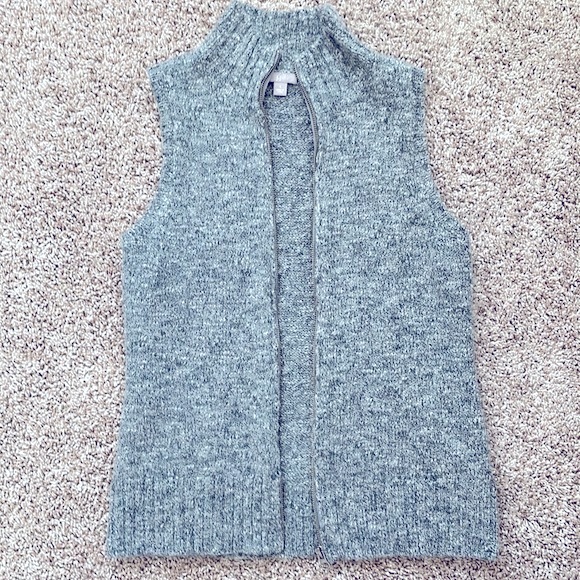 J. Jill | Jackets & Coats | Jjill Wool Alpaca Gray Vest Size Small ...